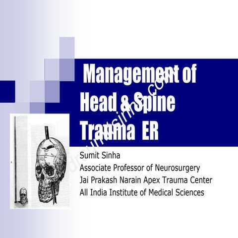 Head and Spine trauma traumacon 2011.ppt