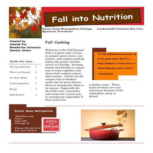 Fall into Nutrition | PDF
