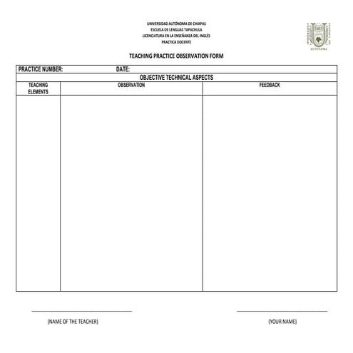 Head teacher form | PPT