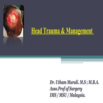 Head injury ppt | PPTX