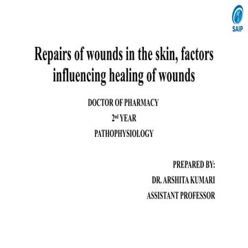 PATHOPHYSIOLOGY OF HEALING WITH PRIMARY & SECONDARY INTENTION.pptx