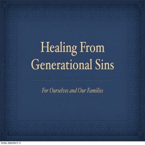 Healing from Generational Sins | PDF