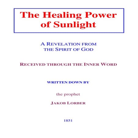 The Healing Power of Sunlight | PDF