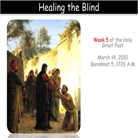 Jesus Heals The Blind Man | ODP