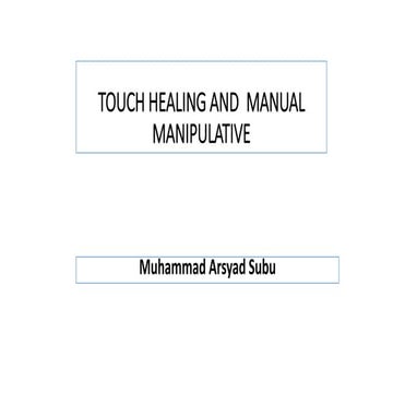 HEALING TOUCH - WELLNESS AND LONGEVITY.ppt