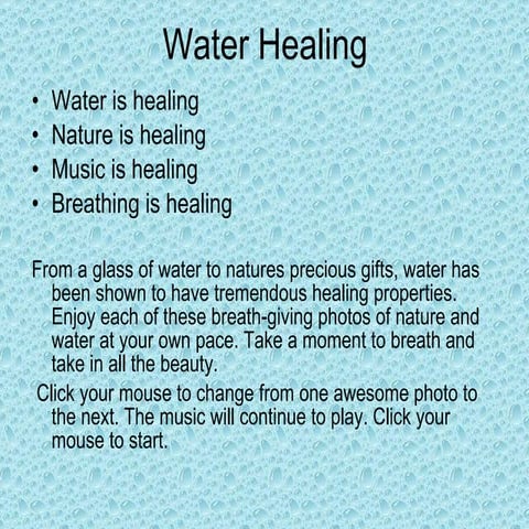 Healing Water | PPS
