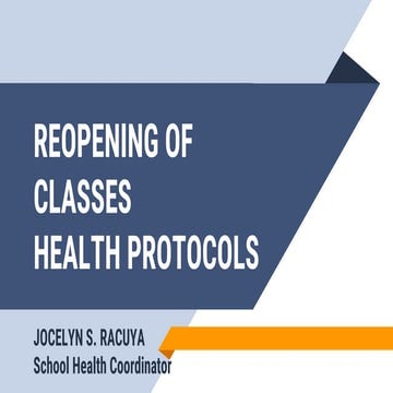 health protocols.pptx | Infectious Diseases | Diseases and Conditions