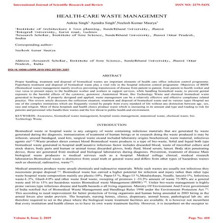 Health care waste-management | PDF