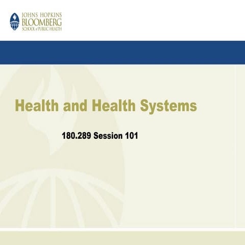 Health system elements | PPTX