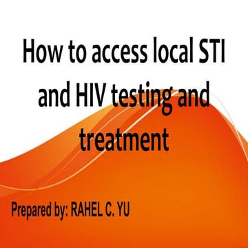 STI and HIV CAUSES and TREATMENTS HEALTH CATCH UP FRIDAY | PPTX