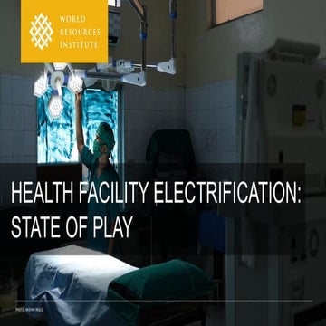 Health Facility Electrification: State of Play | PDF