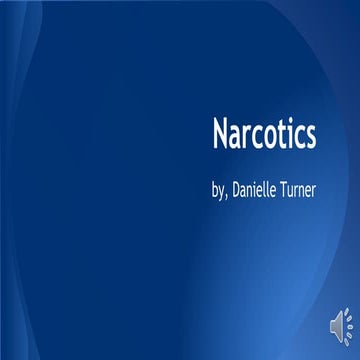 Narcotics | PPTX