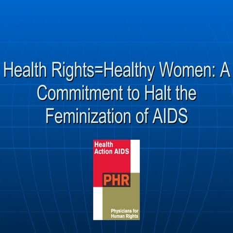 Health Rights=Healthy Women | PPT