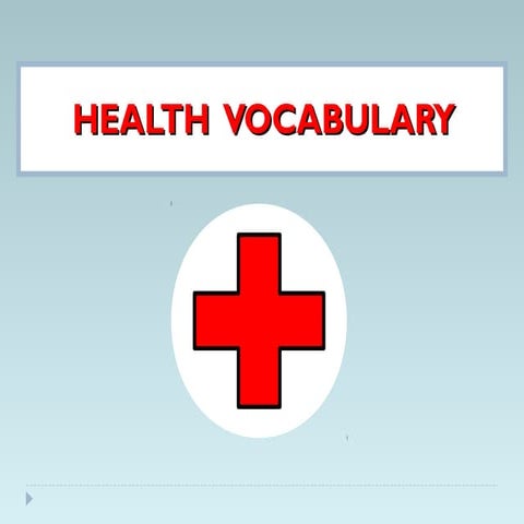 Health Vocabulary | PPT