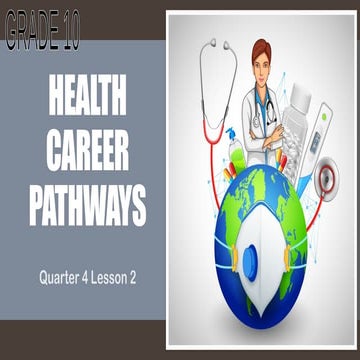 health career grade 10 fourth quarter powerpoint | PPTX