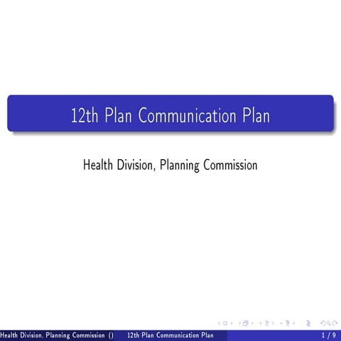 Health Sector in the 12th Plan (2012-2017) | PDF
