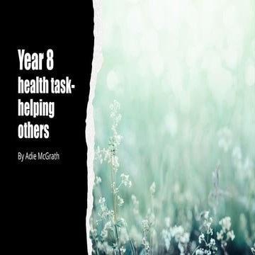 Health example of mental health support and where to go | PPTX