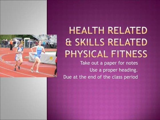 Health related components of fitness | PPTX | Fitness and Exercise ...