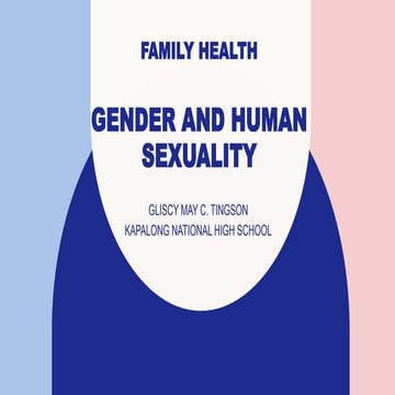 Health8 Q1 Gender and Human Sexuality.pptx | Pregnancy | Reproductive ...