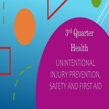 MAPEH Health 9 3rd Quarter Module 1: First Aid Basics | PPTX