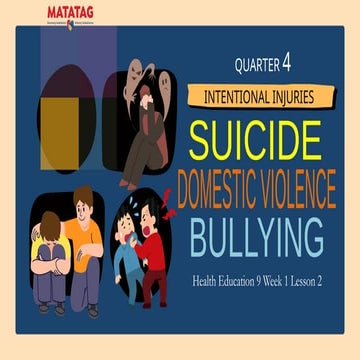 Health9_Q4 PPT_Week 1_Lesson 2 (Intentional Injuries-Suicide-Domestic ...