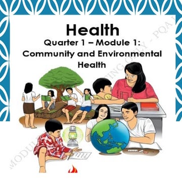 health 9 week ONE QUARTER ONE ENVIRONMENTAL | PPTX