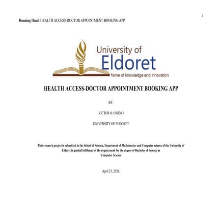 On demand Doctor appointment booking Application | PDF