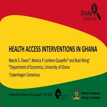 Ghana Priorities: Health Access | PPTX