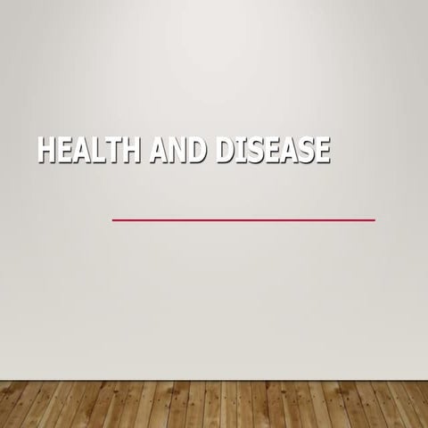 introduction of health and disease in health care | PPT