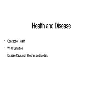 Health and disease.pptx who health concept | PPTX