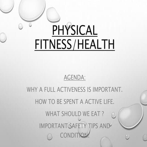 HEALTH AND FITNESS | PPT