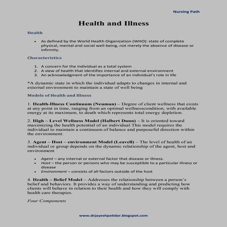 Health and illness | PDF