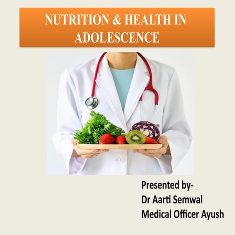 Nutrition during adolescence | PPTX