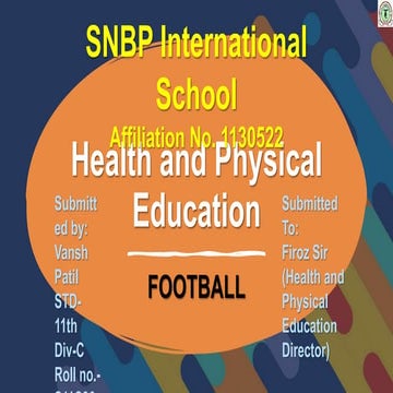 Health and Physical Education | PPT