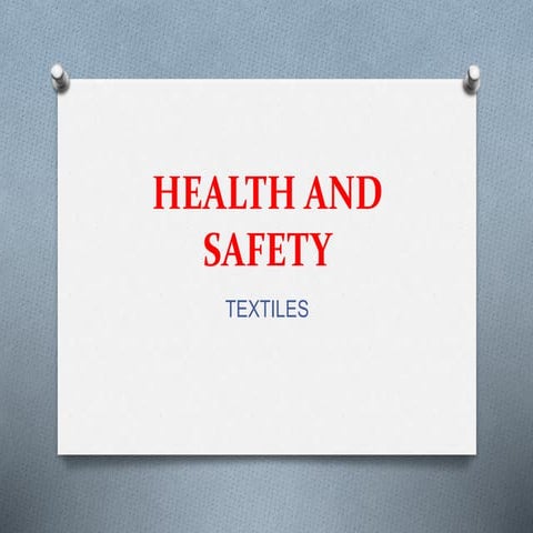 Health and safety | PPTX