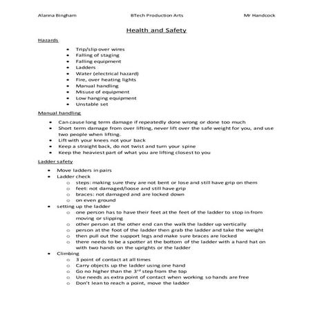 Health and safety | PDF