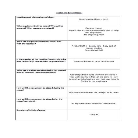 Location risk assessment | DOCX