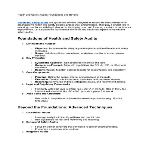 Health and Safety Audits_ Foundations and Beyond.docx