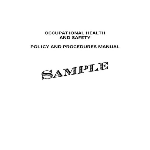 Health and safety_manual_sample | PDF
