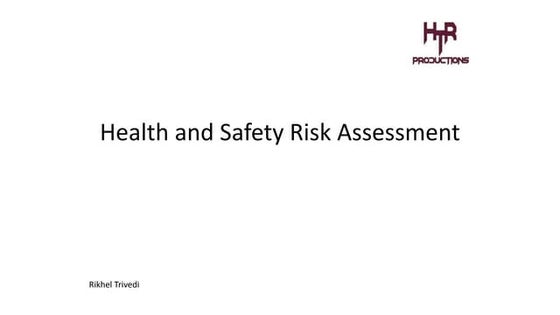 Risk assessment-training | PPT | First Aid | Injuries