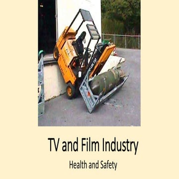 Health and safety tv industry wk20 | PPTX