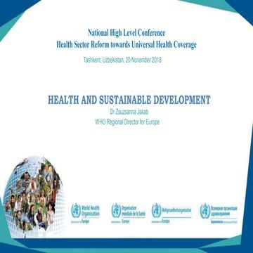 Health and sustainable development: National High-Level Conference on ...