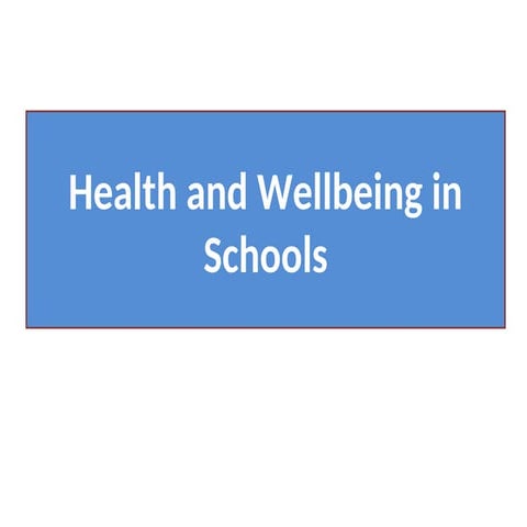 health and-wellbeing-presentation how they are related | PPT