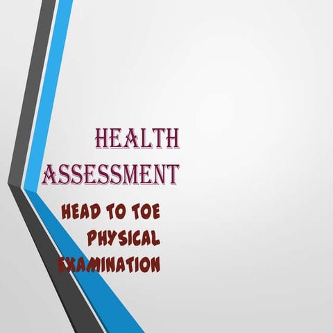 Health assessment | PPTX