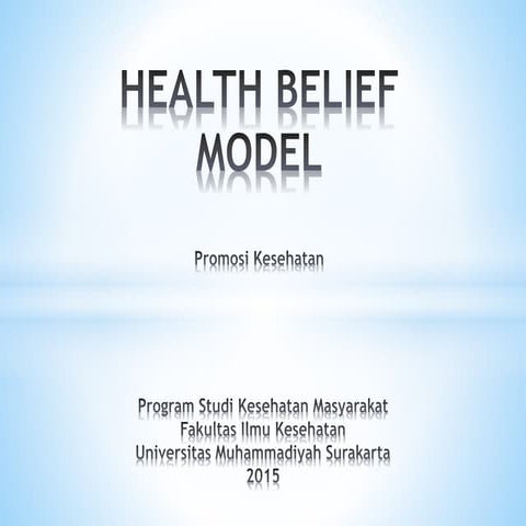 Health belief model | PPTX