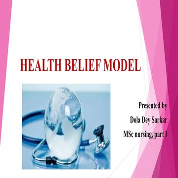 Health belief model | PPTX