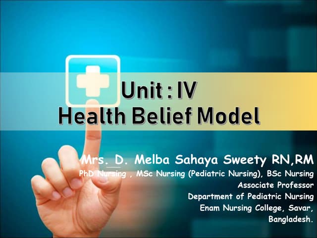 Health belief model | PPTX