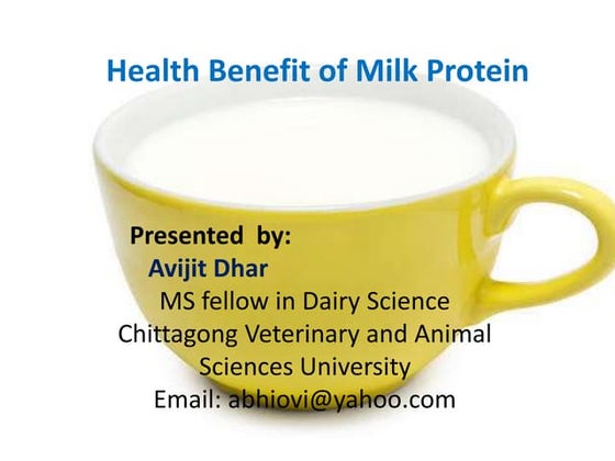 Biological function of milk and their nutrient values. | PPT