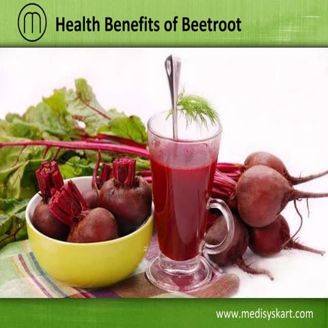 Health benefits of beetroot | PPTX