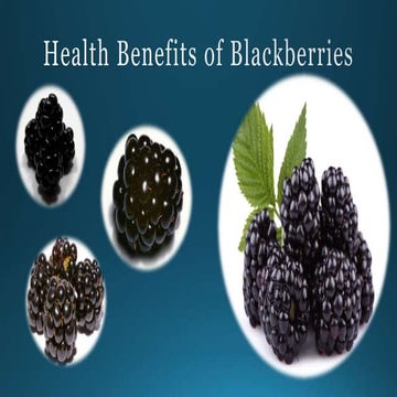 Health benefits of blackberries | PPTX
